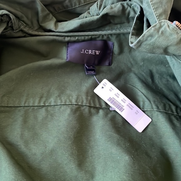 J. Crew | Jackets & Coats | Jcrew Cotton Anorak Jacket Xs Woodland ...